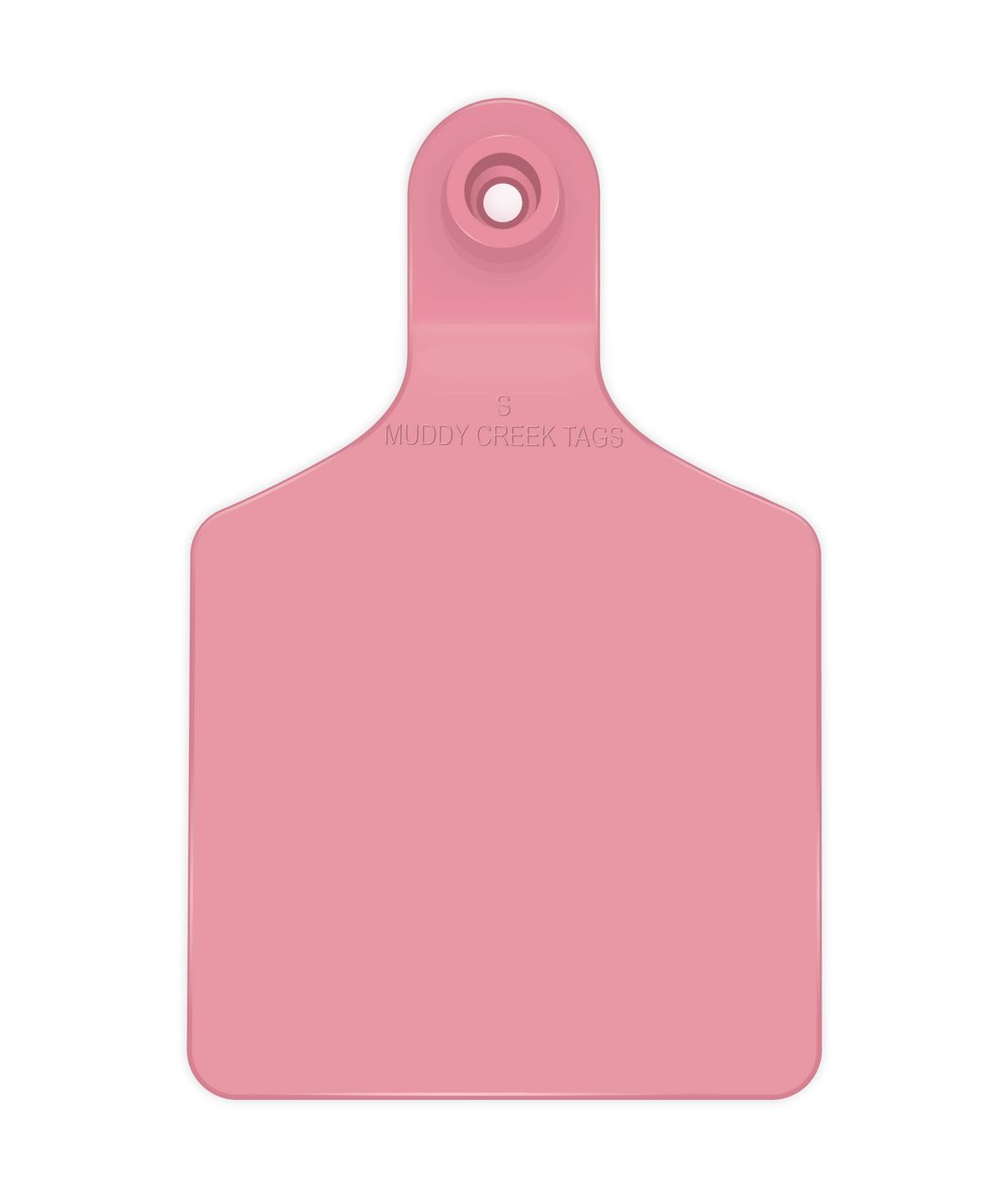 Small Ear Tag - Light Pink – Muddy Creek Tags