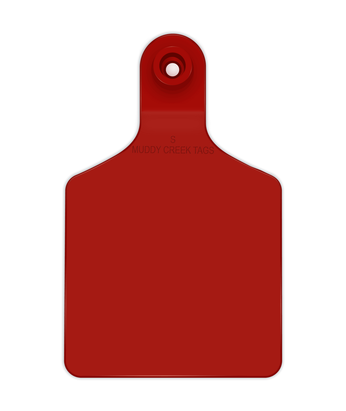 Small Ear Tag - Red – Muddy Creek Tags